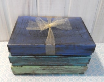 Distressed box | Etsy