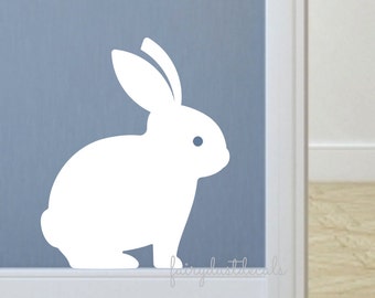 Rabbit wall decal | Etsy