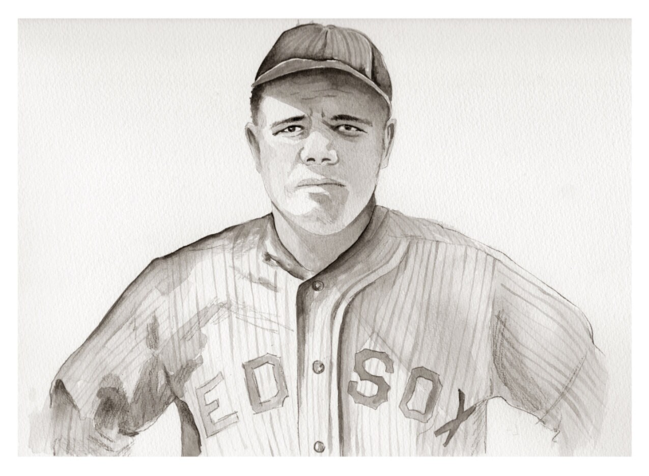 Babe Ruth 11x14 Print