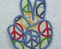 Popular items for peace sign patch on Etsy