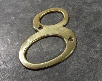 Brass house numbers | Etsy