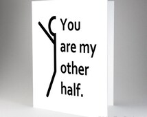 Love Card, You Are My Other Half, Boyfriend Card, Cute Card ...