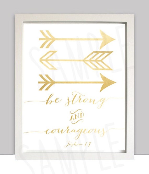 Gold ARROW Nursery Wall art Tribal Print Bow and Arrow Bible