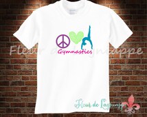 Popular items for gymnastics t shirt on Etsy