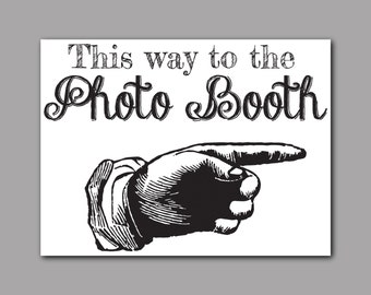 Photo booth this way | Etsy