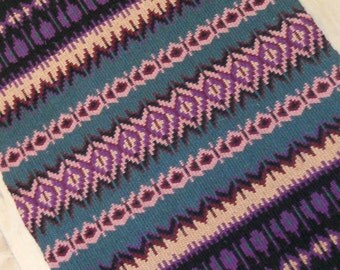 E634 Boundweave Rug The Blues Floor or Wall Hanging Zen