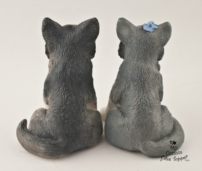Wolf Wedding Cake Toppers