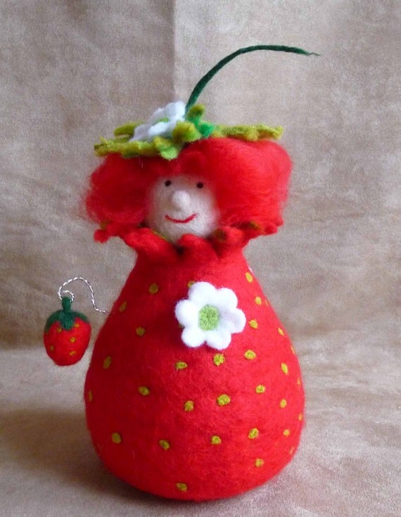 felted fairy, doll, tea light, handmade, wool, felt, fairy,Waldorf ...