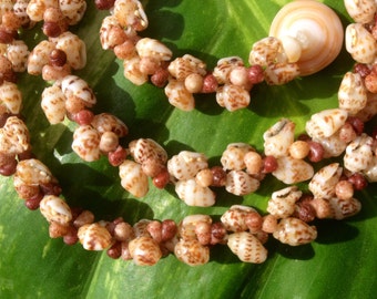 Cone Shell Necklace Pikake Weaved Kauai Made Eco Freindly