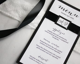 Items similar to Wedding Menus Wedding Menu Boho Rustic Hipster on Etsy