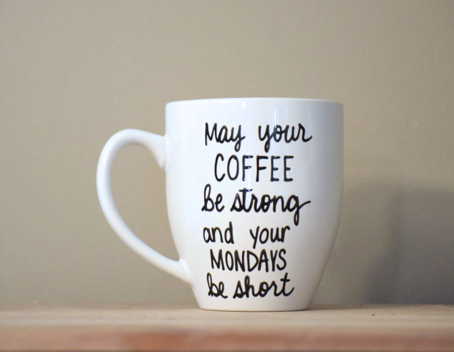May your coffee be strong and your mondays be short monday