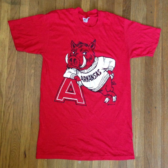 Vintage Arkansas Razorbacks tshirt. Size M by OneEyedJacksVintage