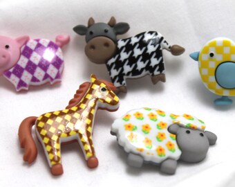Popular items for cow buttons on Etsy