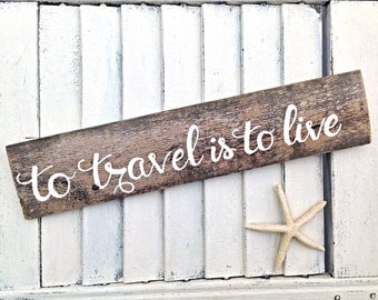 Travel wood sign | Etsy