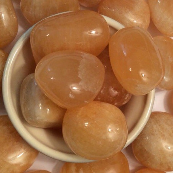 Orange Calcite Premium Tumbled Stone, Healing Stone, Healing Crystal ...