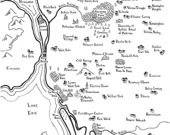 Fantasy map of Boston