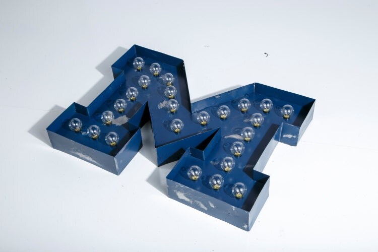 University Of Michigan Block M Marquee Sign by AntonMakaDesigns