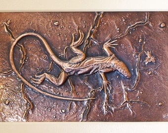 Embossed copper art | Etsy