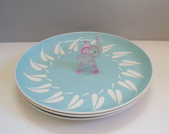 Harkerware 3 dinner plates / Vintage Dinnerware 1950s Atomic Mid ...