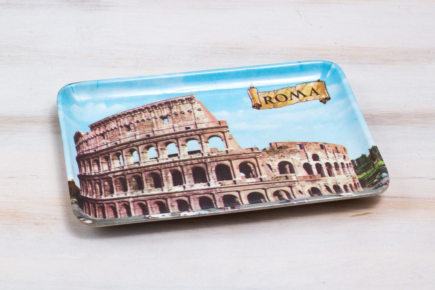Vintage Rome Italy Small Serving Tray Suomi Traditional Plastic Tray ...