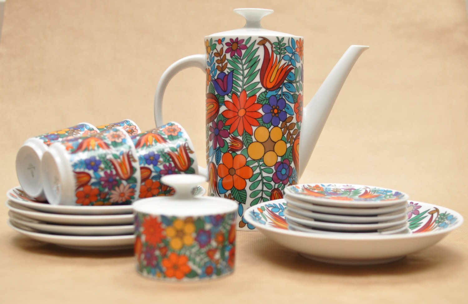 Winterling Coffee Service – porcelain serving set – tea – West Germany ...