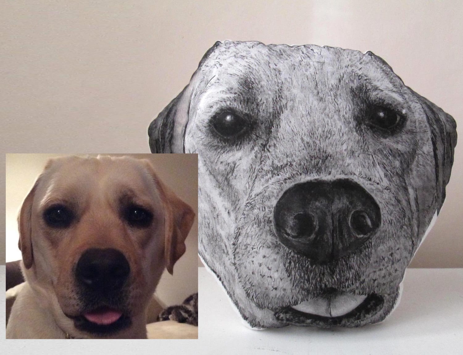 personalized dog pillow custom realistic portrait for dogs