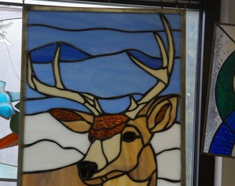 Stained glass deer | Etsy