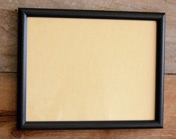 BLACK 7x9 frame Painted upcycled wood frame Black by erinheaton
