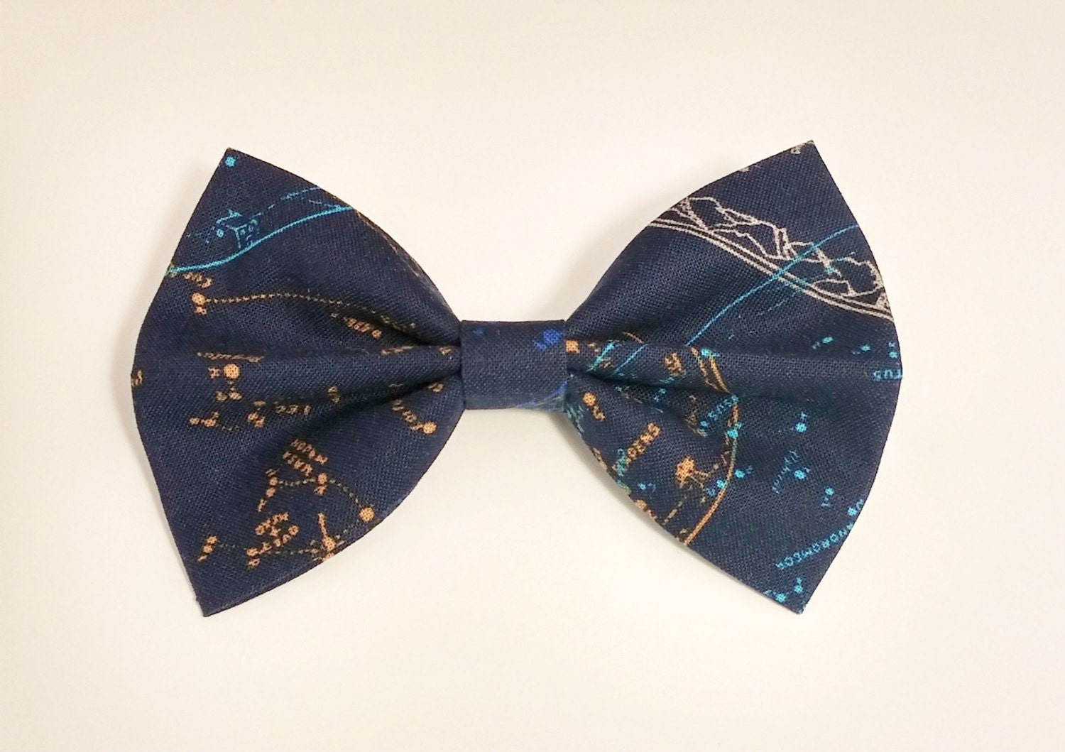 Constellation Bow Art Fabric Bow Star Hair Bow Geekery