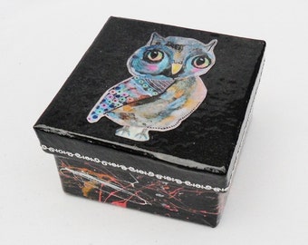 Unique owl jewelry box related items | Etsy