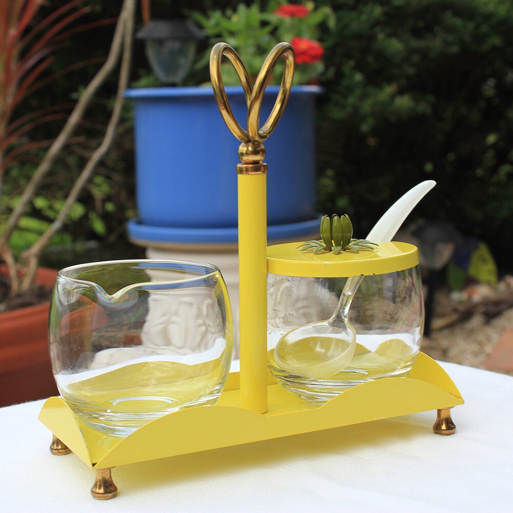 50s Yellow Sugar and Creamer Set – Haute Juice