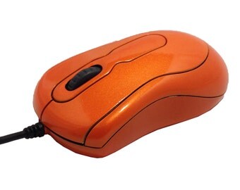 Gaming Computer Mouse Custom Painted Gold by ZeroCoolSystems