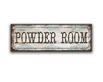 Popular items for powder room sign on Etsy