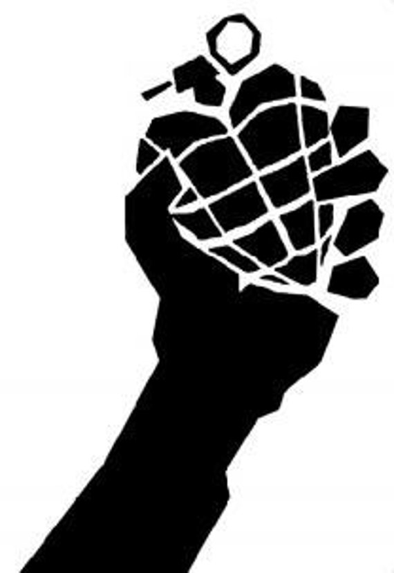 Green Day American Idiot Heart Grenade Vinyl by SkullsNSketches