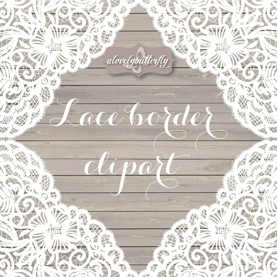 Shabby Chic Vintage Wedding Borders