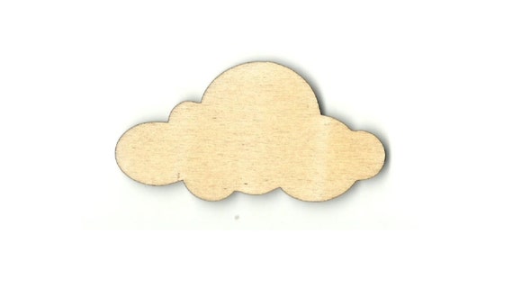 Cloud Laser Cut Out Unfinished Wood Shape Craft Supply SKY26