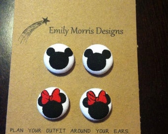 Minnie mouse button | Etsy