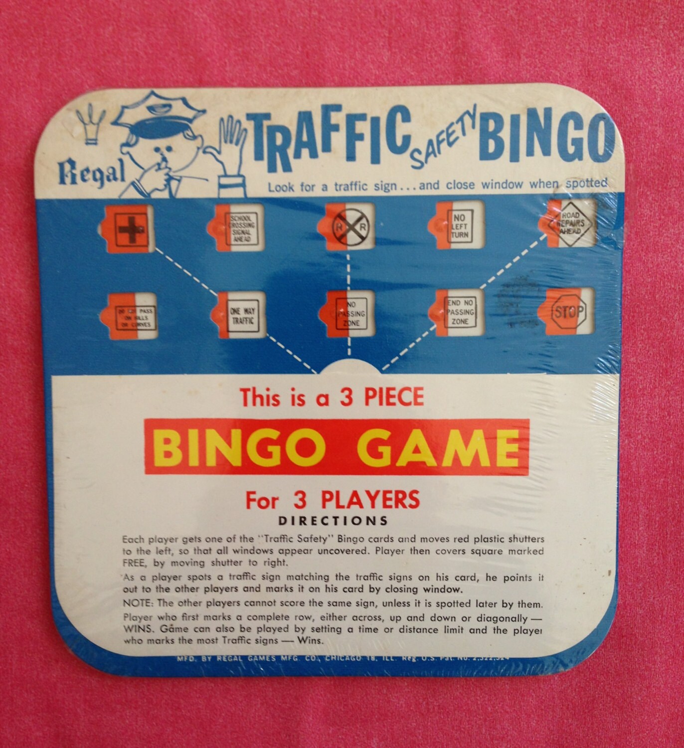 New vintage Regal Traffic Safety Bingo Game Set of 3 Game