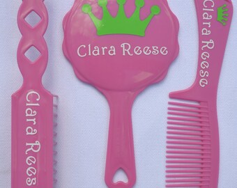 Popular items for brush and mirror set on Etsy