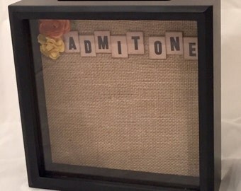 Admit one shadow box | Etsy