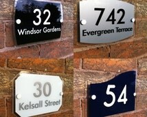 Unique street number sign related items | Etsy