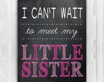Little sister sign | Etsy