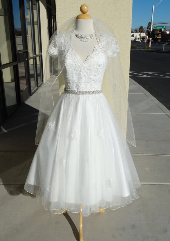 Wedding dress New look wedding gown short by BridalIntentions