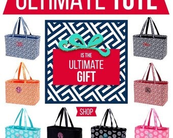 Monogrammed Tote/ Monogram Tote/ Monogrammed Bag/ Large Tote/ Monogram ...