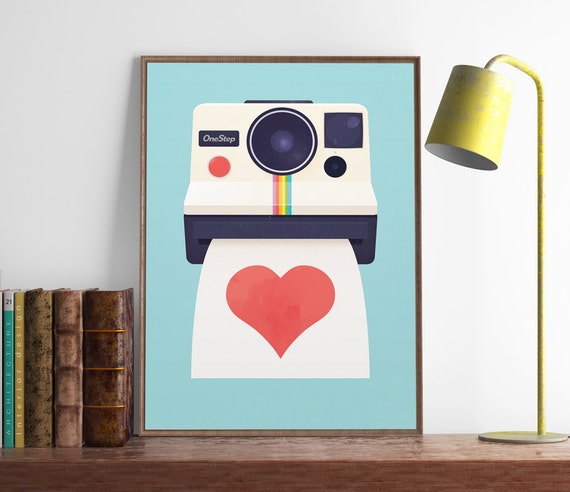 Vintage Poster Polaroid Print Nerdy Poster By Shoptempsmodernes 