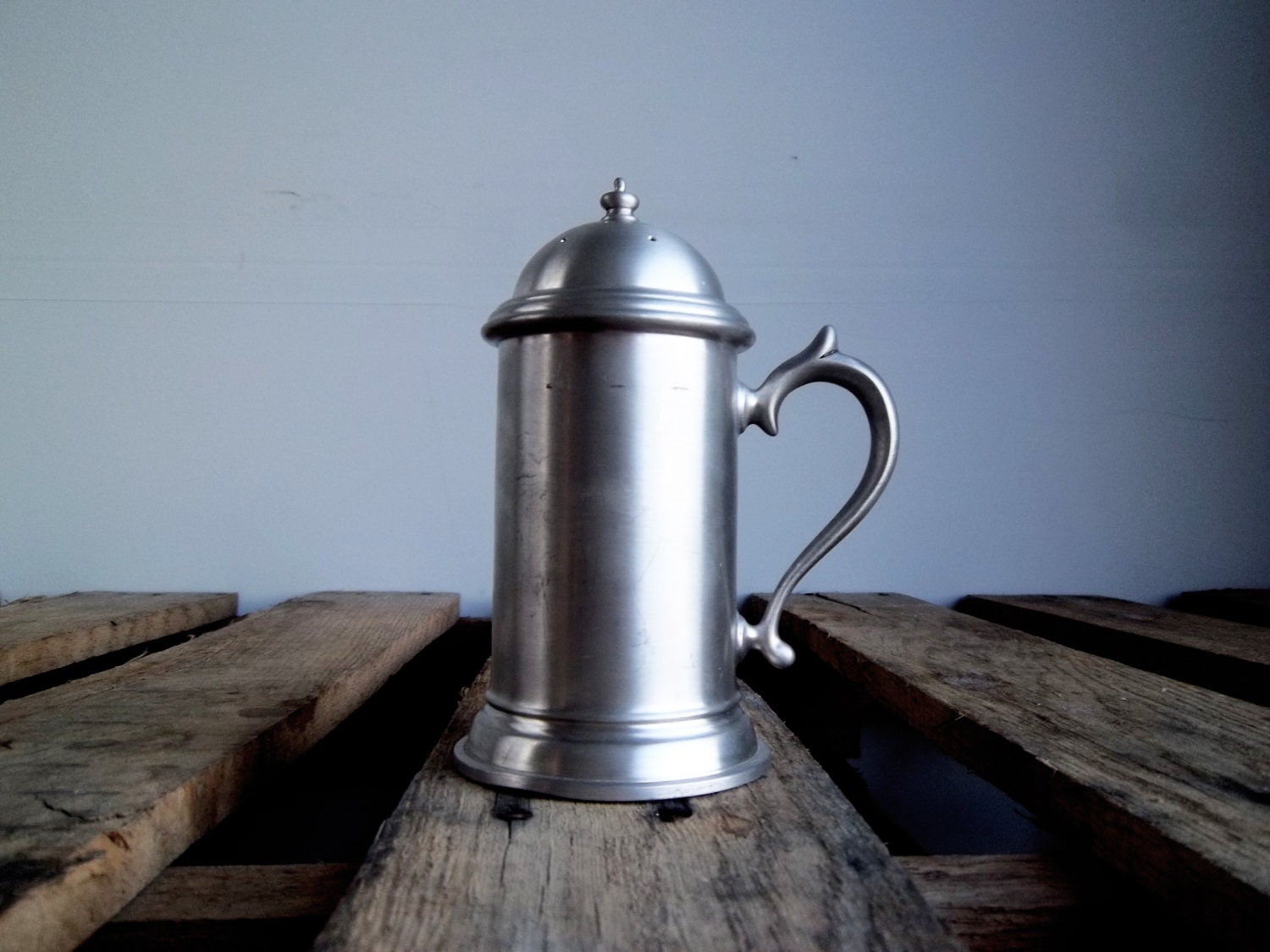Vintage American Pfaltzgraff Pewter Salt Pepper Shaker: Old Aged Pewter ...