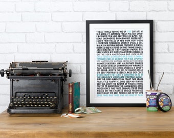 Word sayings poster | Etsy