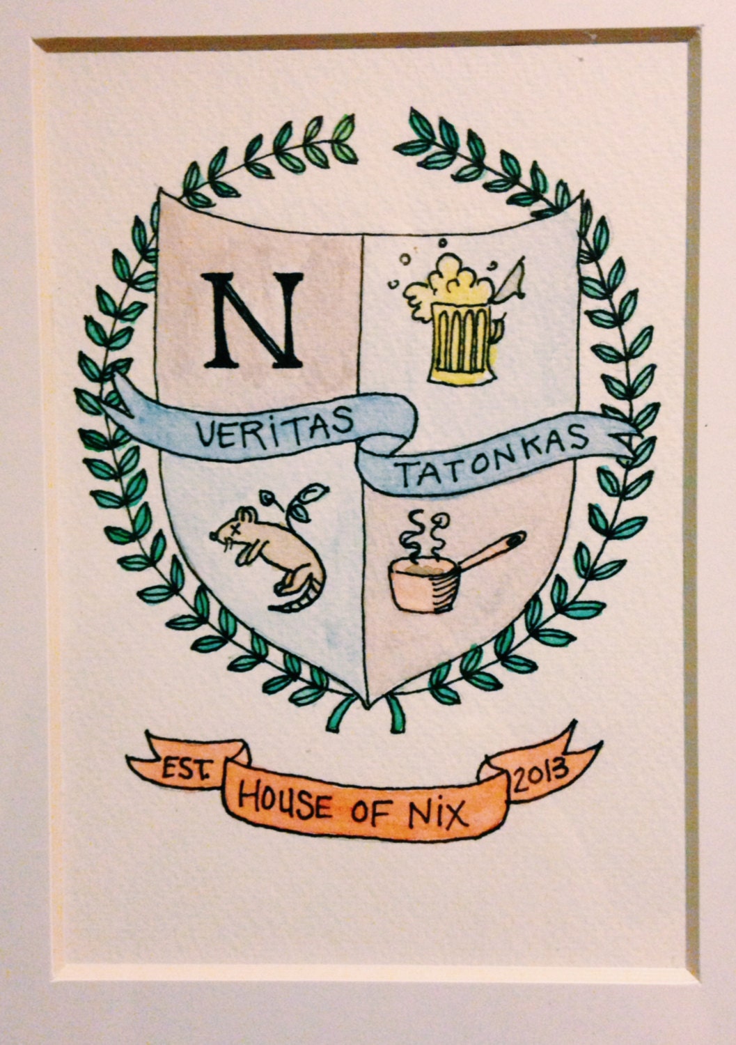 Custom Family Crest by Nixyness on Etsy