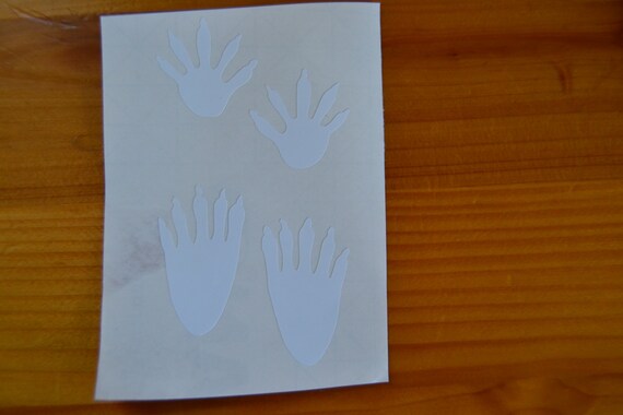 Outdoor Vinyl Coon Tracks Decal by BarkIt on Etsy