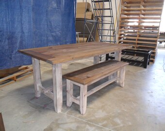 Table Dining Table Reclaimed Wood Kitchen by VintageMillWerks